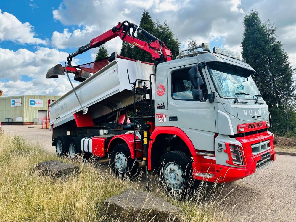 VOLVO FMX 500 8X4 TIPPER GRAB for Sale - Geoff Sipson Commercials Ltd